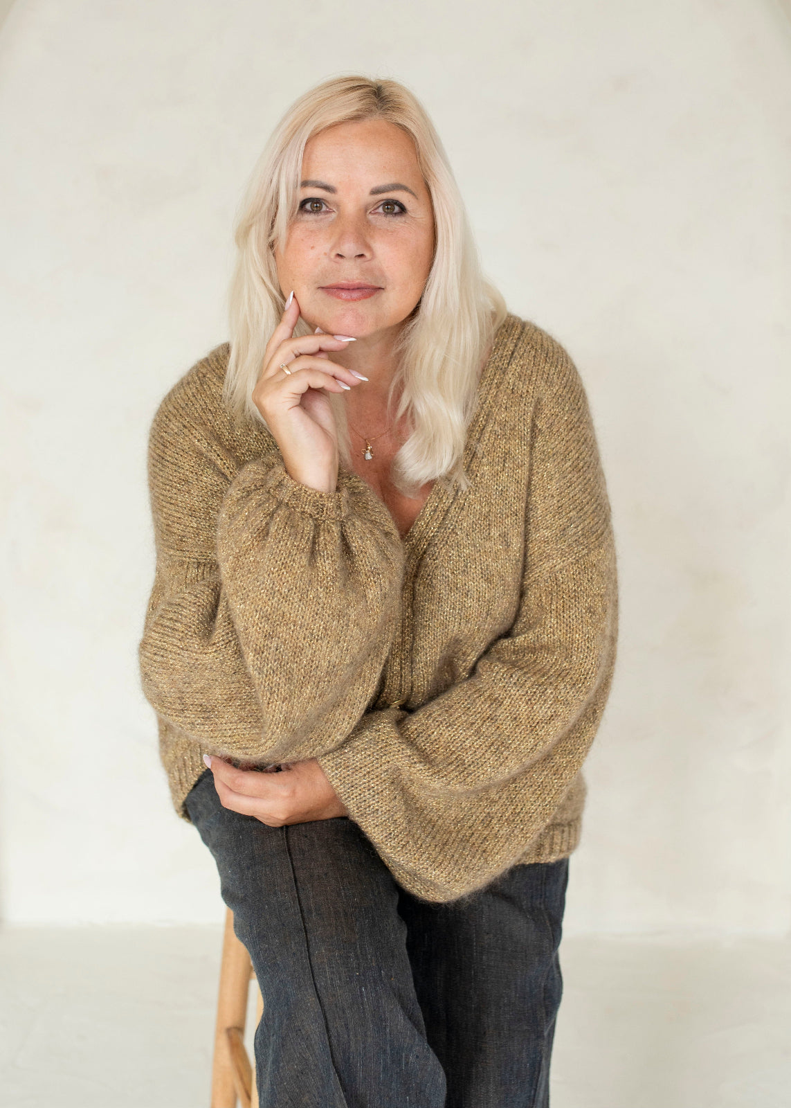 Short mohair jacket with shine – RENATE ROSE